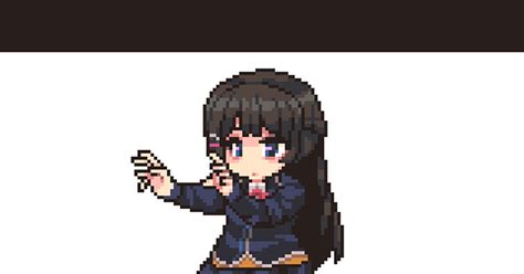 ドット絵 「吸引力の変わらないただ一人のバーチャルyoutuber」 Midoribox緑箱）のうごイラ Pixiv