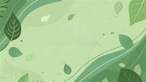 Serene Green Environmental Background Design Stock Illustration