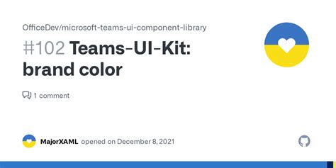 Teams Ui Kit Brand Color · Issue 102 · Officedevmicrosoft Teams Ui
