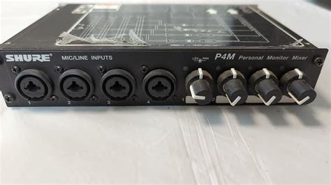Shure Shu P4m Personal Monitor Mixer Reverb