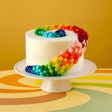 Swirled Rainbow Cake