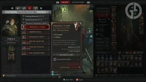 Diablo 4 Uber Unique Crafting Explained And How To Get Resplendent Sparks