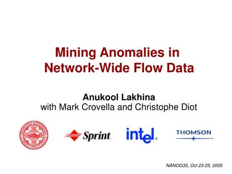 Ppt Mining Anomalies In Network Wide Flow Data Powerpoint