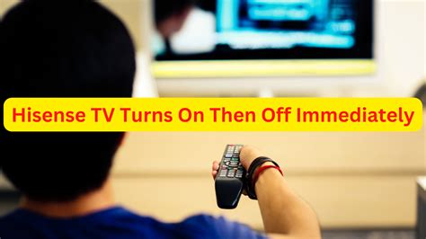 How To Fix Hisense TV Turns On Then Off Immediately The Droid Guy