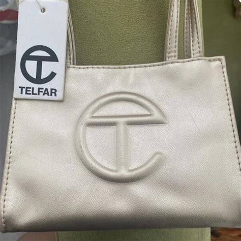 Gold Telfar Small Bag 🤩 A Few Marks Shown In Depop
