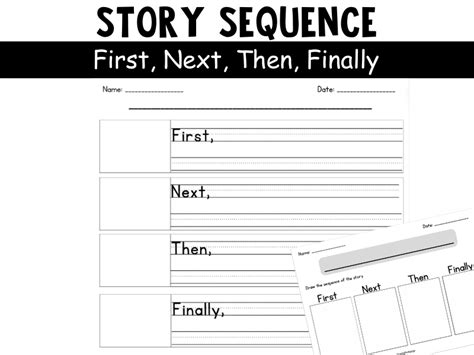Sequencing A Story Worksheets Creation Activity Worksheet Story