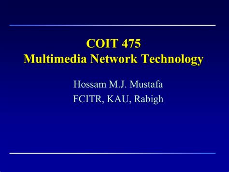 What Is Multimedia Networking