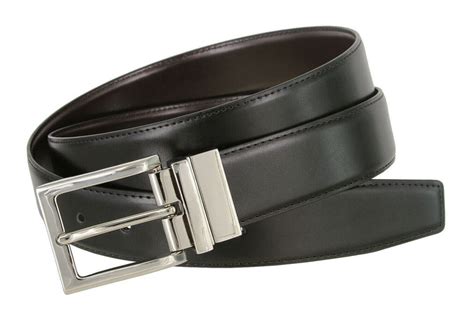 Mens Reversible Belt Genuine Leather Dress Casual Belt 1 3835mm