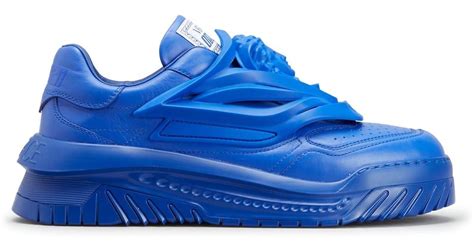 Versace Odissea Low Top Sneakers In Blue For Men Lyst