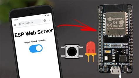 Esp32esp8266 Control Outputs Web Server And Physical Button Random