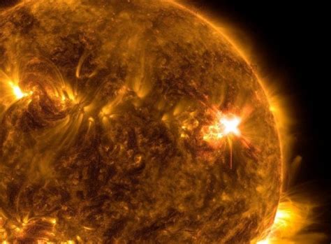 Sun Unleashes Series Of Huge Solar Flares Sending Storms Racing At Earth