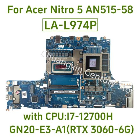 La L974p Is Suitable For Acer Nitro 5 An515 58 Laptop Motherboard Cpu