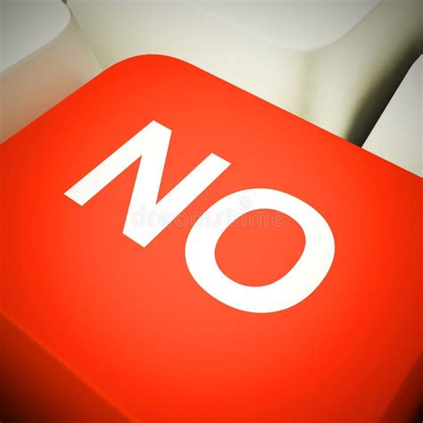 No Concept Icon Means Negative Or Not At All D Illustration Stock Illustration Illustration