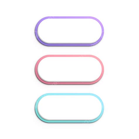 Vetor De Clipart De Botão Colorido Png Botão Caixa De Texto Clipart De Botão Imagem Png E