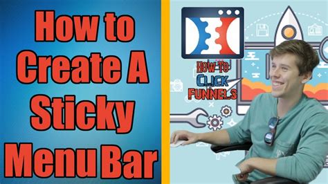 Free Clickfunnels Training How To Build A Menu Bar In Clickfunnels