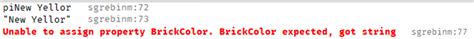 how add brickcolor with stringvalue scripting support developer