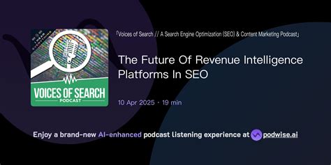 The Future Of Revenue Intelligence Platforms In SEO | Voices of Search // A Search Engine ...