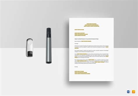 Unsolicited Proposal Template In Word Apple Pages