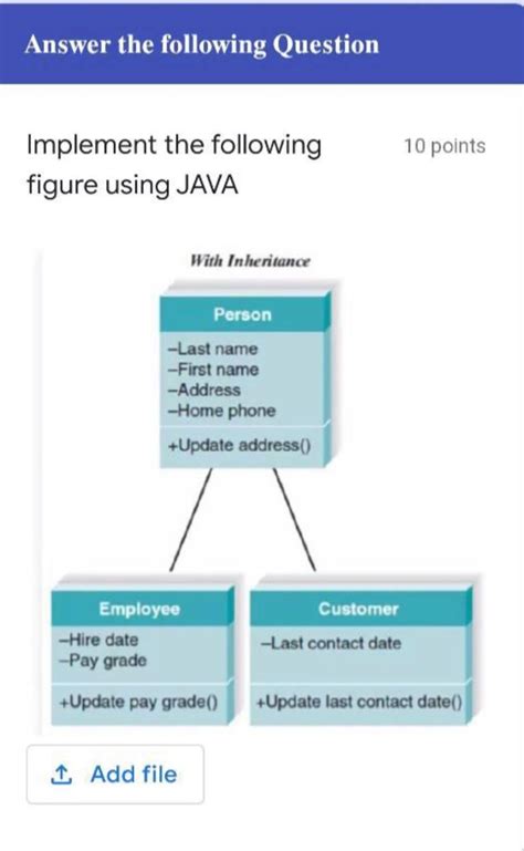 Solved Answer The Following Question 10 Points Implement The