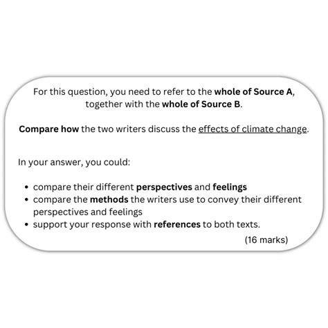 Aqa Paper 2 Question 4 Revision Mme