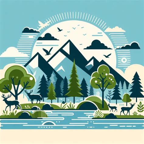 Premium Photo Vector Illustration Of Nature And Environment