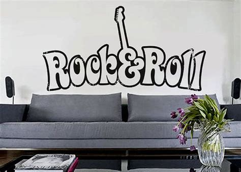 Rock And Roll Wall Decal Vinyl Decor
