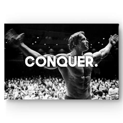 Arnold Schwarzenegger Conquer Poster