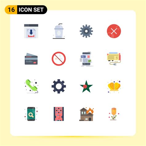 Flat University Vector Hd Images 16 Universal Flat Color Signs Symbols Of Payment Ui Internet