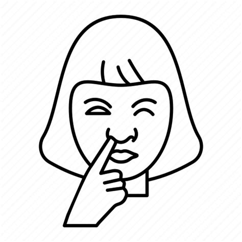 Woman Compulsive Nose Digging Nose Picking Finger Bad Behaviour
