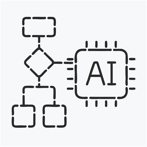 Ai Flowchart Process Diagram Illustrating Artificial Intelligence