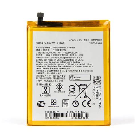 High Capacity C P Battery For Asus Zenfone Max Zc Kl X Dda Zenfone Max