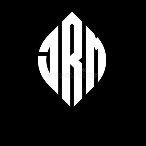 Jrm Circle Letter Logo Design With Circle And Ellipse Shape Jrm