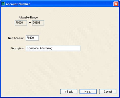 Adding General Ledger Accounts