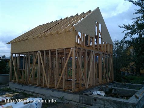 Фотогалерея строительства каркасного дома КД 1 6х10 105м Каркасный дом своими руками