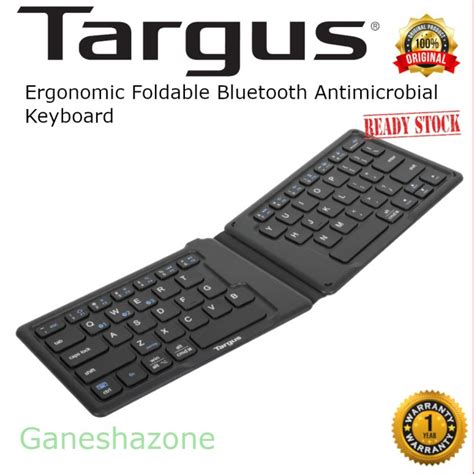 Jual Targus Ergonomic Foldable Bluetooth Antimicrobial Keyboard