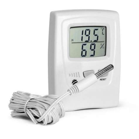 Termo Higrômetro Digital Branco Incoterm Temp Interna0c A 50c E