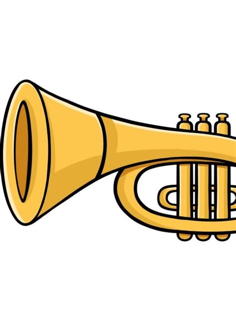 Easy Trumpet Step By Step Drawing Tutorial Easy Drawing Guides