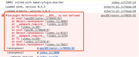Geo3dcreatorjs893592 Uncaught Referenceerror Dev Is Not Defined