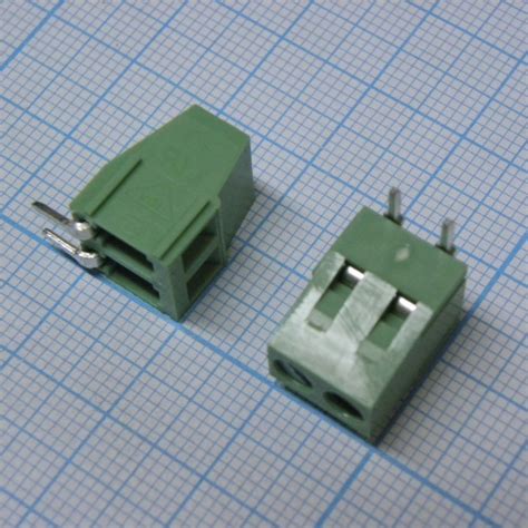 DG128R-5.0-02P-14-00A(H), Винтовой клеммный блок c рельефной обоймой, 2 ...