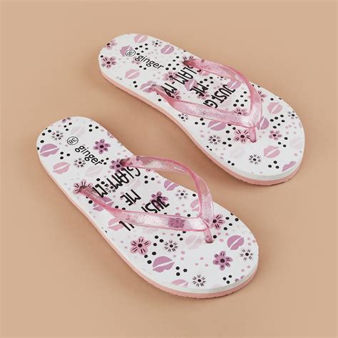 Buy Ginger Printed Flip Flops From Ginger At Just Inr 2990