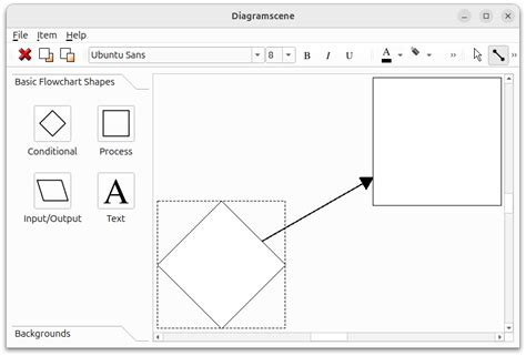 Diagram Scene Example Qt Widgets Qt 690