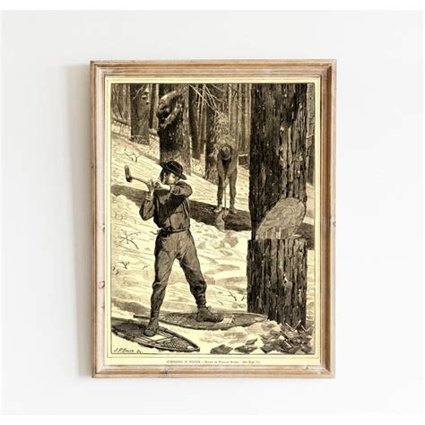 Lumberjack Wall Art Etsy