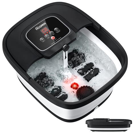 Hospan Collapsible Foot Spa With Heat Bubble Red Light And Temperature Control Foot Bath