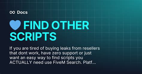 💙 Find Other Scripts Docs