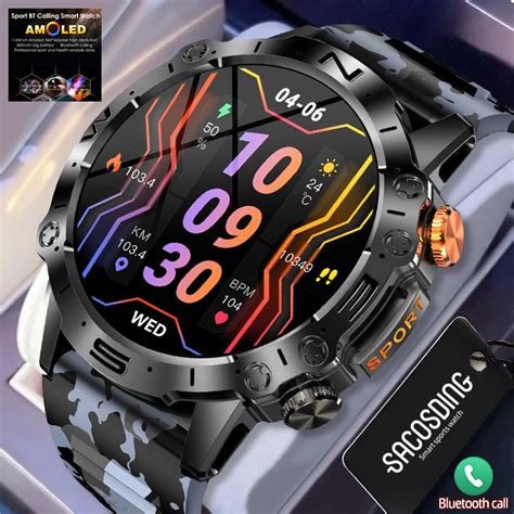 Bluetooth Chamada Rel Gio Inteligente AMOLED 1 43 Tela Freq Ncia Card