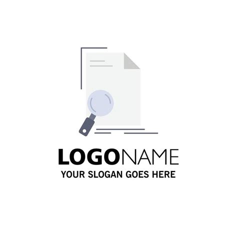 Analysis Document File Find Page Flat Color Icon Vector Vector