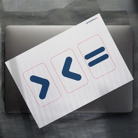 Карти със знаците за сравнение Математика 1 клас Prepodavame Bg