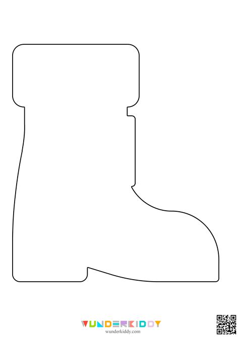 Printable Rain Boots Pattern Template For Craft Ideas