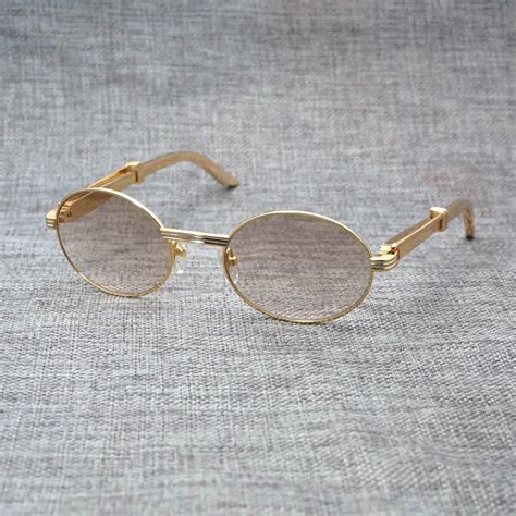 Vintage Golden Round Sunglasses Men Stainless Steel Sun Glasses Shades