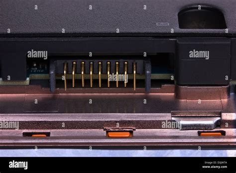 Laptop Computer Battery Connector Stock Photo Alamy